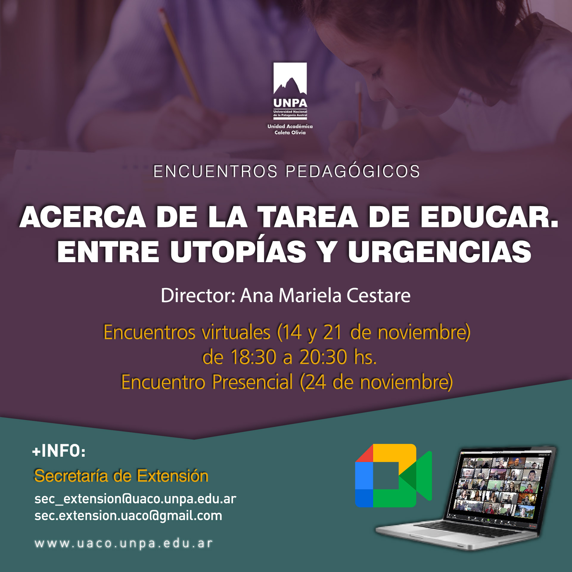 Comenzaron los “Encuentros pedagógicos. Acerca de la tarea de educar ... Comenzaron los “Encuentros pedagógicos. Acerca de la tarea de educar ...